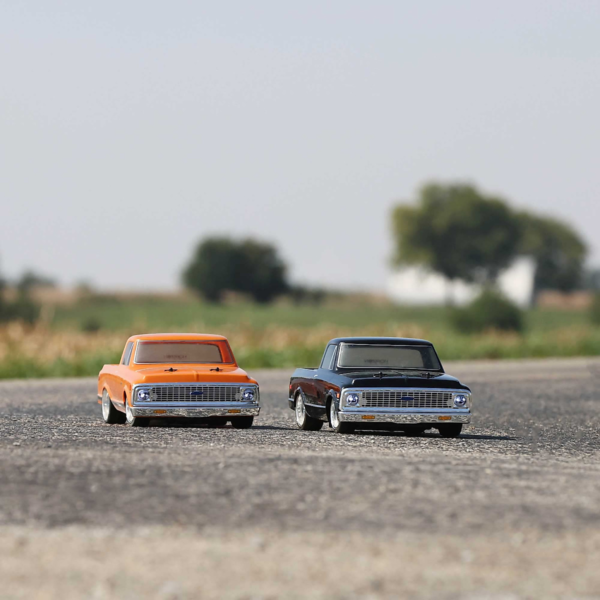 Losi RC Truck 1/10 1972 Chevy C10 Pickup Truck V100 AWD RTR Batteries and Charger Not Included Black LOS03034T2