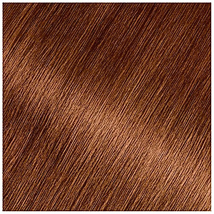 Garnier Olia Ammonia Free Permanent Hair Color, 100% Gray Coverage (Packaging May Vary), 6.43 Light Natural Auburn, Red Hair Dye, Pack of 1