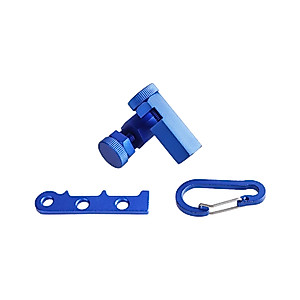 Shkalacar Tall Stair Gauges for Framing Square, Stair Guages Knobs Tool with Holder Carabiner for Circular Saw Metal Stair Stringer Layout Tool for Carpentry Squares Stair Rafter Gauge Clamps