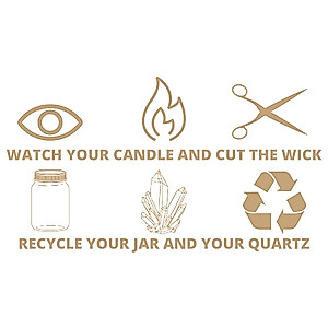 Ginger Aromatherapy Candle with Blue Quartz, White and Amazonite + Healing Crystal+ Soy Wax + Scented Oil + Botanical Decoration + Quartz 12 oz. La CASA de ALEJANDRA