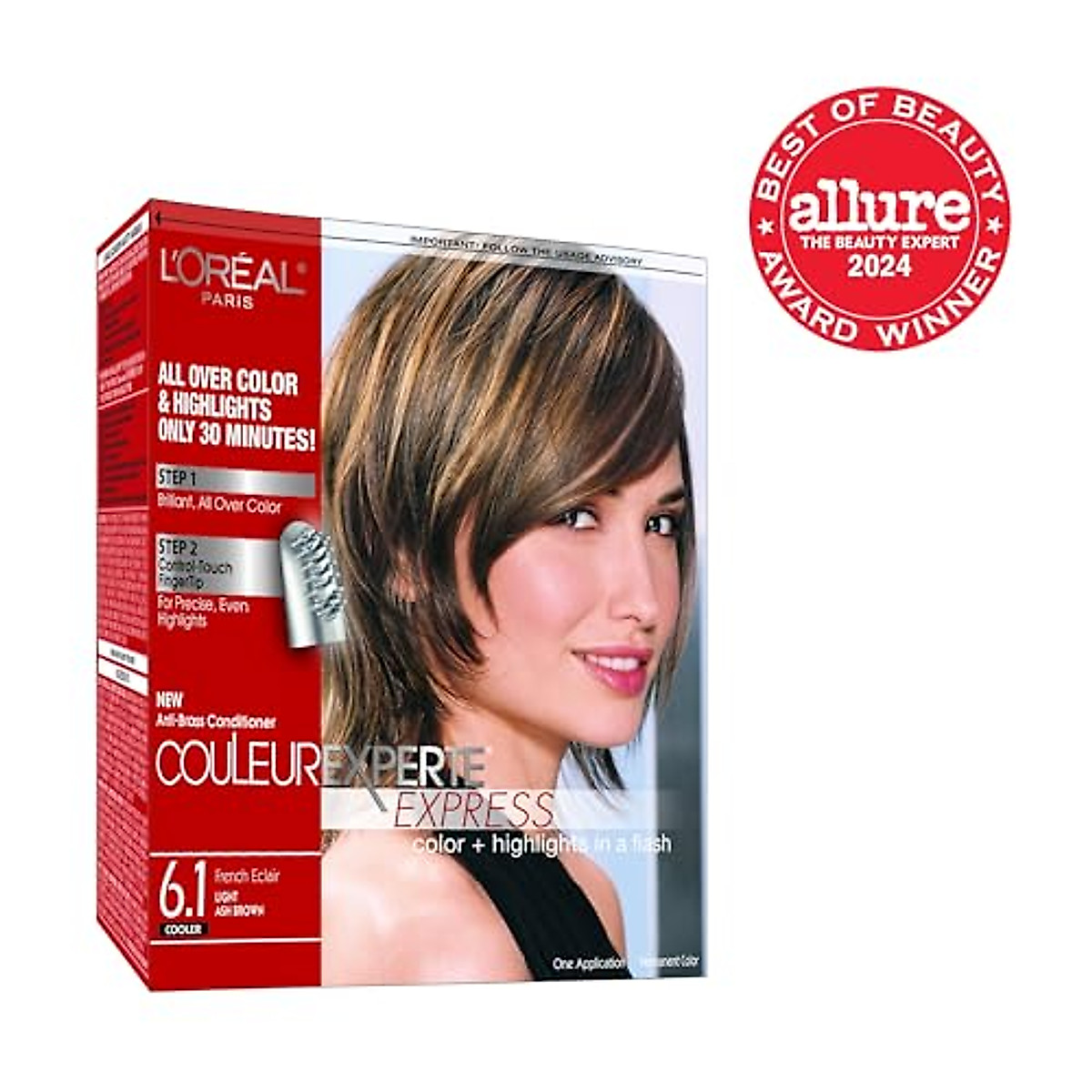 L'Oreal Paris Couleur Experte 2-Step Home Hair Color and Highlights Kit, French Éclair