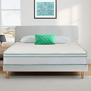 RIDFY 10 Inch Full Mattress, Gel Memory Foam Mattress, Innerspring Hybrid Mattress, Medium Firm Mattress, Breathable Bed Mattress in a Box, CertiPUR-US Certified, Pressure Relief