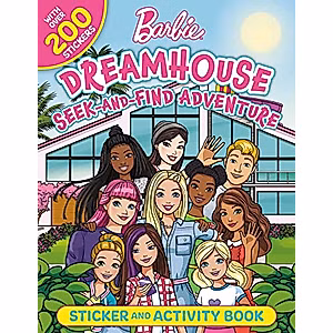 Barbie Dreamhouse Seek-and-Find Adventure: 100% Officially Licensed by Mattel, Sticker & Activity Book for Kids Ages 4 to 8