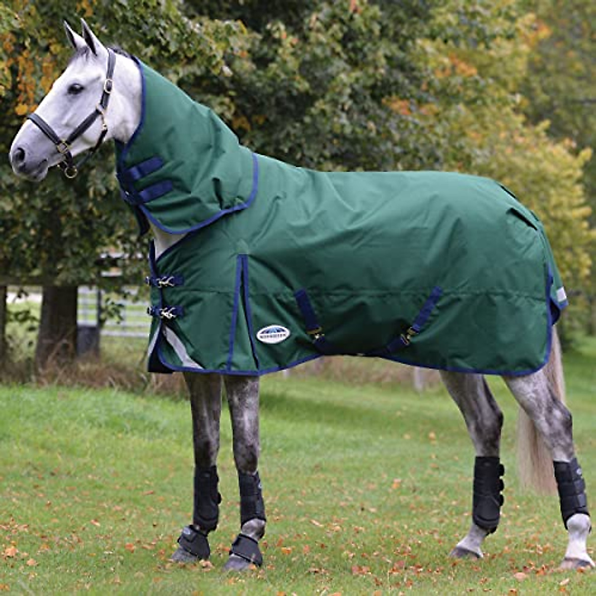 Weatherbeeta ComFiTec Plus Dynamic II Detach-A-Neck Heavy - Hunter/Navy - 75"