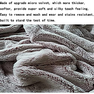 EKWQ 6FT Bean Bag Chair Cover(it was only a Cover, not a Full Bean Bag) Living Room Furniture Big Round Soft Fluffy Faux Fur BeanBag Lazy Sofa Bed Cover Giant Fur Bean Bag Cover