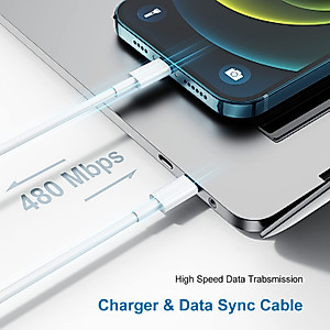 QZIIW iPhone Charger,iPhone Fast Charger,[MFi Certified] iPhone Fast Adapter,USB C to Lightning Charging Cable 6 Feet,20W USB C Wall Charger with Compatible iPhone 14 13 12 11 Pro Max,iPad