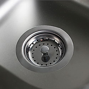 Talea Kitchen Sink (3-1/2'' Inch) Stainless Steel Drain Assembly with Strainer Basket,Drain Stopper,Sink Drain Kit