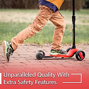 New-Bounce Scooters for Toddlers - 3 Wheel Scooter with Adjustable Handlebar - The GoScoot MAX is Perfect for Children and Toddlers, Girls and Boys Ages 2-9