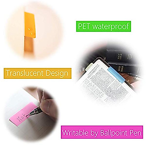 KICNIC 2 Inch Sticky Tabs Index Tabs 240 Pieces, Colored Reading Tabs Self Adhesive, Arrow Flags Pages Markers for Binder, Books, File Folders and Notebook [12 Colors] Writable, Repositionable