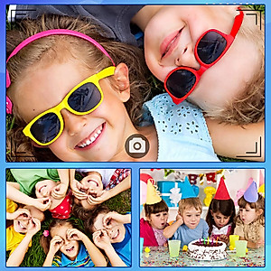 CL FUN Kids Camera, Video Camera for Kids Girls/Boys Age 3-12, HD Digital Camera for Toddler, Portable Kids Selfie Toy Camera with 32GB Card, Christmas Birthday Festival Present for Kids (Blue)