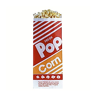 1 Oz Popcorn Bags. Pack of 125 Count