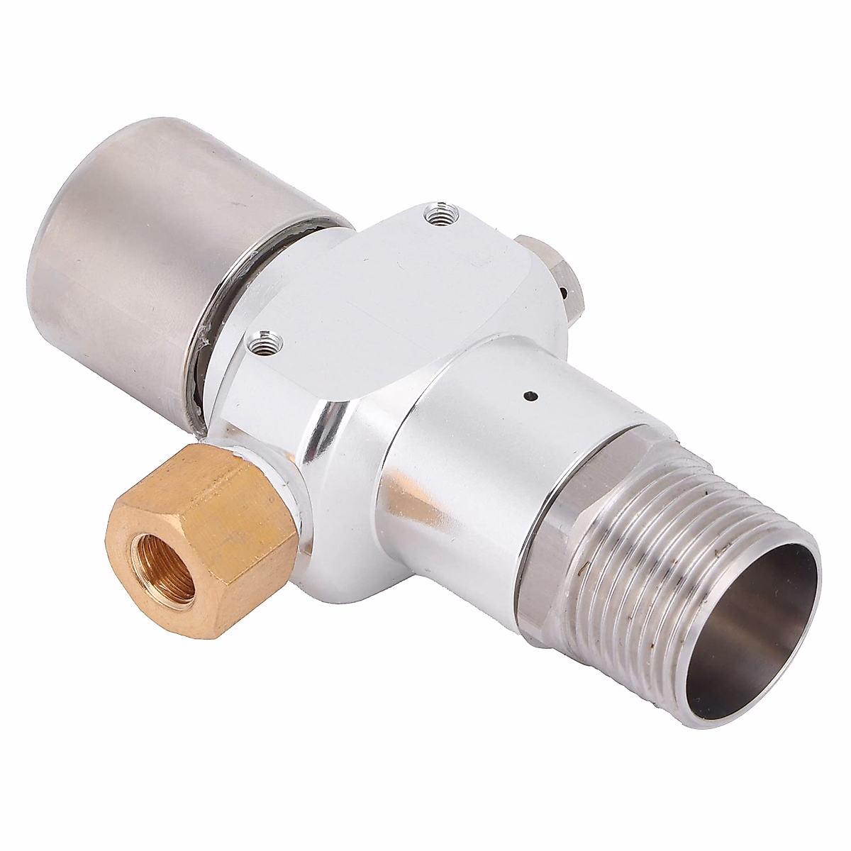 Coffee Nitrogen Charger Beer N2 Gas Regulator Mini with Gas Ball Lock Aluminum Alloy N2 Regulator 0‑30PSI PSI Tanks Pressure For Coffee Cocktail Refill