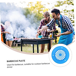 GLEAVI 30 Pcs Grill Plate 10 Inch Paper Plates Small Paper Plates Vegetable Holder Reusable Barbecue Trays Paper Plates Bulk Heavy Duty Paper Plates Food Snack Tray Friendly re-usable