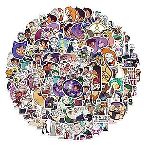 The owl House Stickers 100PCS Colorful Waterproof for Water Bottle Laptop Car Bike Luggage Guitar Skateboard