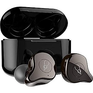 Tuanzi Sabbat E12 3D Clear Sound True Wireless Earphone Sport HiFi Stereo Earbuds Blutooth 5.0 TWS Stereo Earphones A week's Endurance with Built-in Mic Charging Case (Rock Coffee)