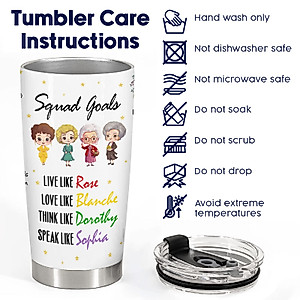 34HD Valentine Friend Gifts, Golden Movie Tumblers with Lid 20 oz Stainless Steel, Best Friend Travel Cup Mug, Friend Decor, Birthday Gifts for Bestie Women Girls