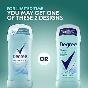 Degree Deodorant Womens Motion Sense Shower Clean, 2.6 Ounce (Pack of 3)