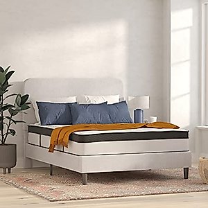 BizChair 12 Inch CertiPUR-US Certified Hybrid Pocket Spring Mattress, Queen Mattress in a Box - Premium Mattress