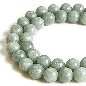 100pcs 6mm Burmese Jade Beads Natural Gemstone Beads Round Loose Beads for Jewelry Making