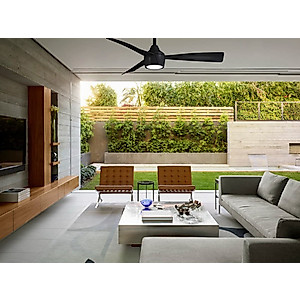 MINKA-AIRE Skinnie 44" Outdoor LED Ceiling Fan F625L-CL - Coal