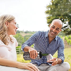 Premium Wine Chiller - 750ml Stainless Steel Wine Bottle Cooler, Vacuum Insulated & Double-Walled - Keeps Wine Cold for 6+ Hours - Champagne Chiller Sleeve for Most Bottles