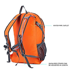 Sharkborough NODLAND Light Weight Packable Backpack Hiking 45L Foldable Water-Resistant Daypack Hydration Rucksack