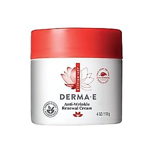 DERMA-E Anti-Wrinkle Renewal Skin Cream – Vitamin A (Retinyl Palmate) Wrinkle Treatment Cream – Vegan Anti-Aging Moisturizer to Smooth & Renew Aging Skin, 4 oz