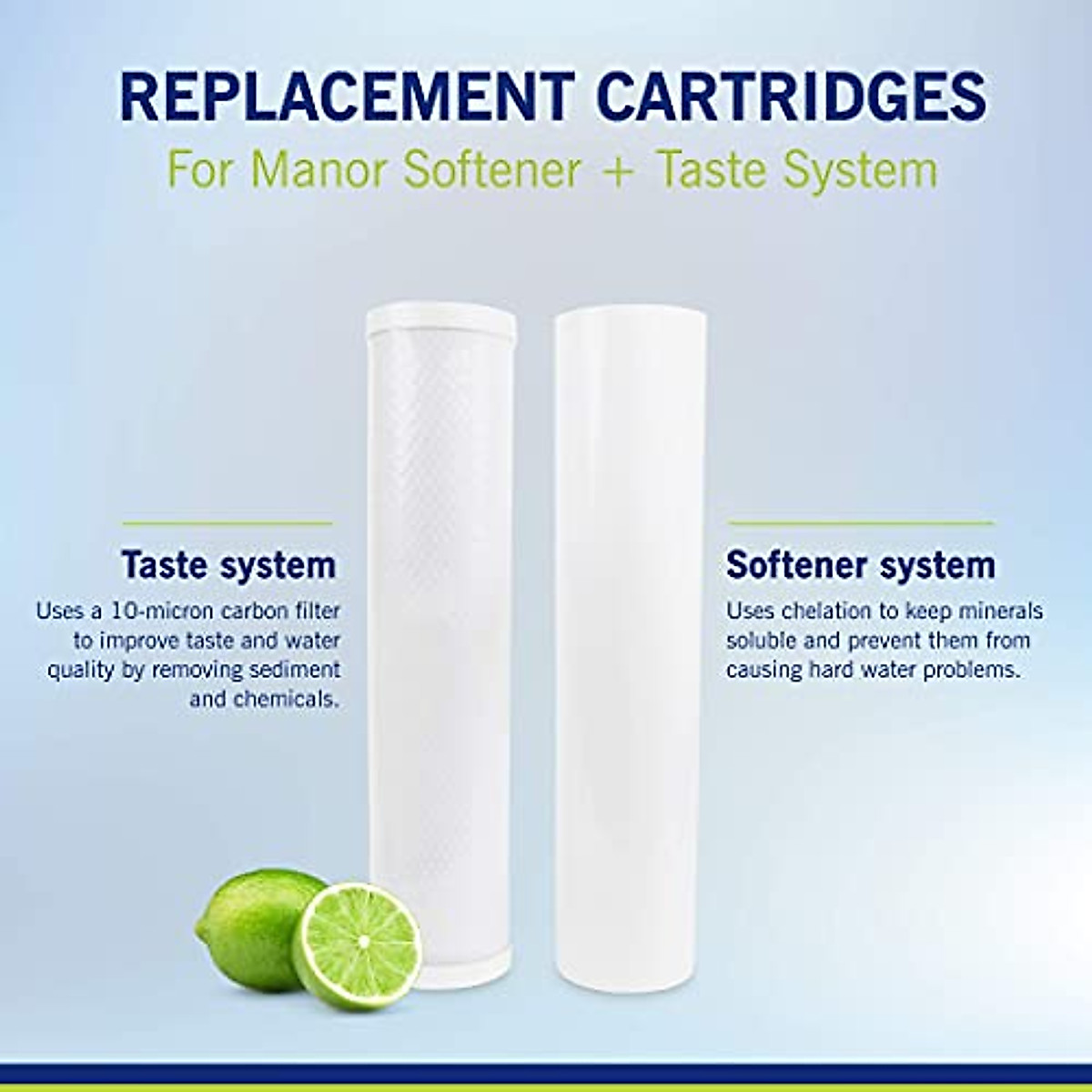 NuvoH2O Manor + Taste Water Softener System Replacement Cartridge