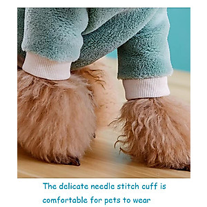 Dog Clothes, Pet Clothes, Soft Thickened Warm Puppy Clothes, Suitable for Autumn and Winter, Suitable for Small Dogs and Cats, Blue (Medium)
