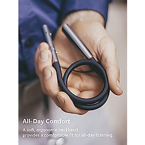 1MORE Wireless Earbuds Triple Driver Bluetooth Neckband Earphones with Hi-Res LDAC Wireless Sound Quality,Fast Charging,7-Hour Playtime,Environmental Noise Isolation