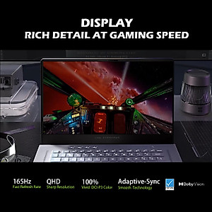 ASUS ROG Zephyrus 15.6 Gaming Laptop, 15.6" WQHD(2560 x 1440) 165Hz Display, NVIDIA GeForce RTX 3060, AMD Ryzen 9 6900HS, 16GB DDR5, 1TB SSD, Backlit Keyboard, Windows 11, Eclipse Gray