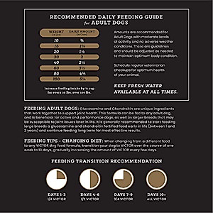 Victor Super Premium Dog Food – Purpose - Grain Free Hero Canine – Premium Gluten Free Dog Food for Active Adult Dogs – High Protein with Glucosamine and Chondroitin for Hip and Joint Health, 30lbs