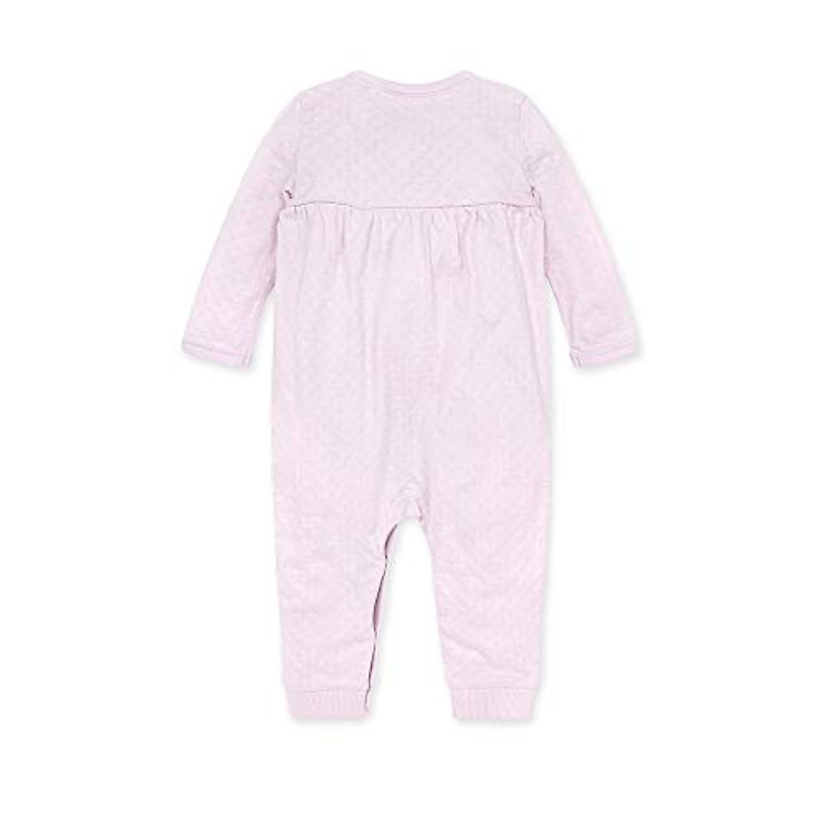 Burt's Bees Baby Baby Girl's Romper Jumpsuit, 100% Organic Cotton One-Piece Coverall, Purple Pointelle, 6-9 Months