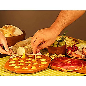 EZ-Melter Ceramic Microwave, Oven and Grill Safe Cheese Provoletera & Serving Platter