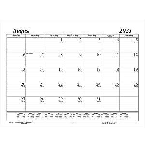 House of Doolittle 2023-2024 Monthly Desk Pad Calendar, Academic, 17 Month, 22 x 17 Inches, August - December (HOD12802-24)