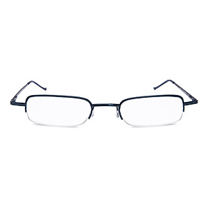 EYEGUARD 2 Pairs of Classic Spring Hinges Readers in Slim Pen Clip Portable Aluminum Hard Case Reading Glasses