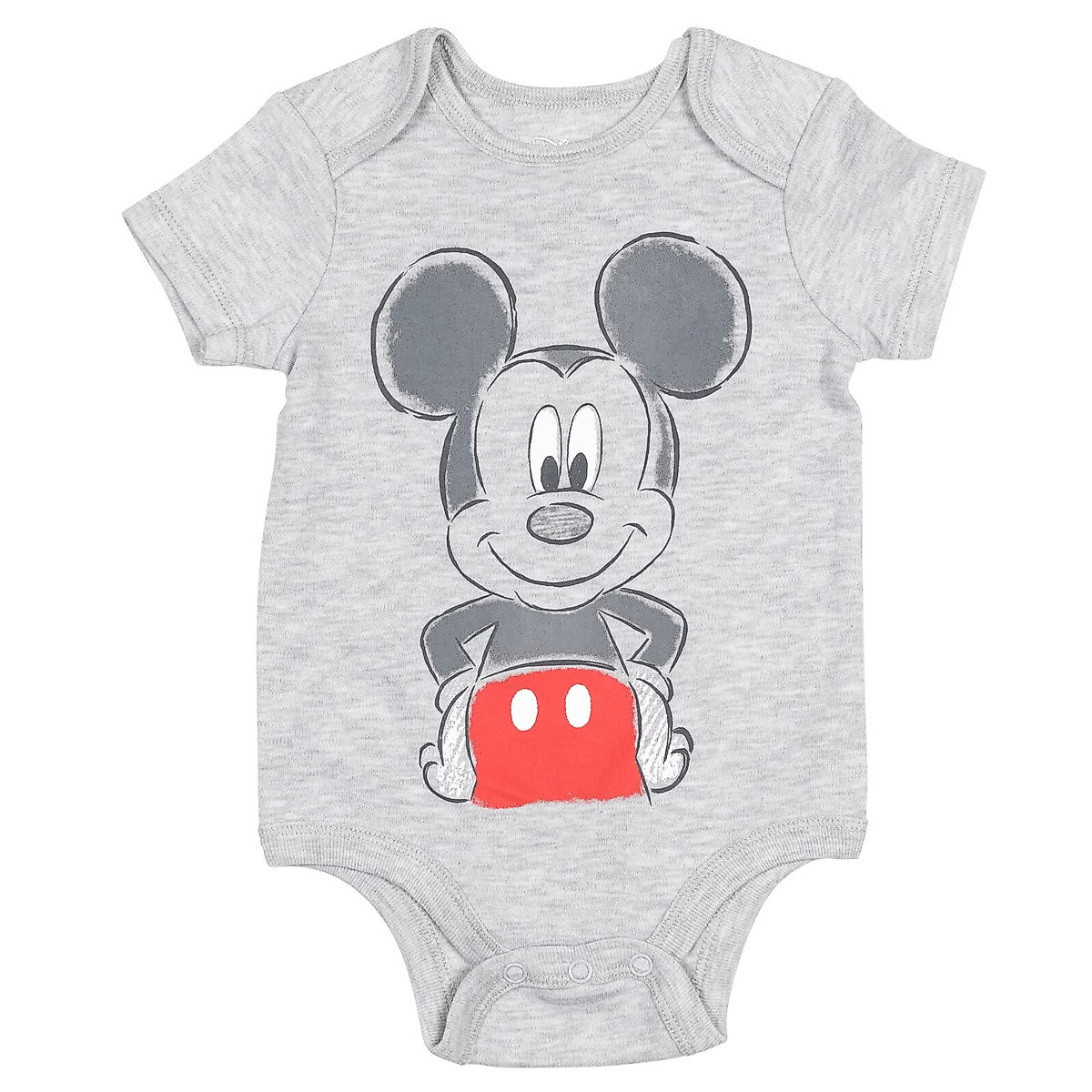 Disney Mickey Mouse Lion King Pooh Bear Tigger Stitch Baby 5 Pack Bodysuits 0-3 Months