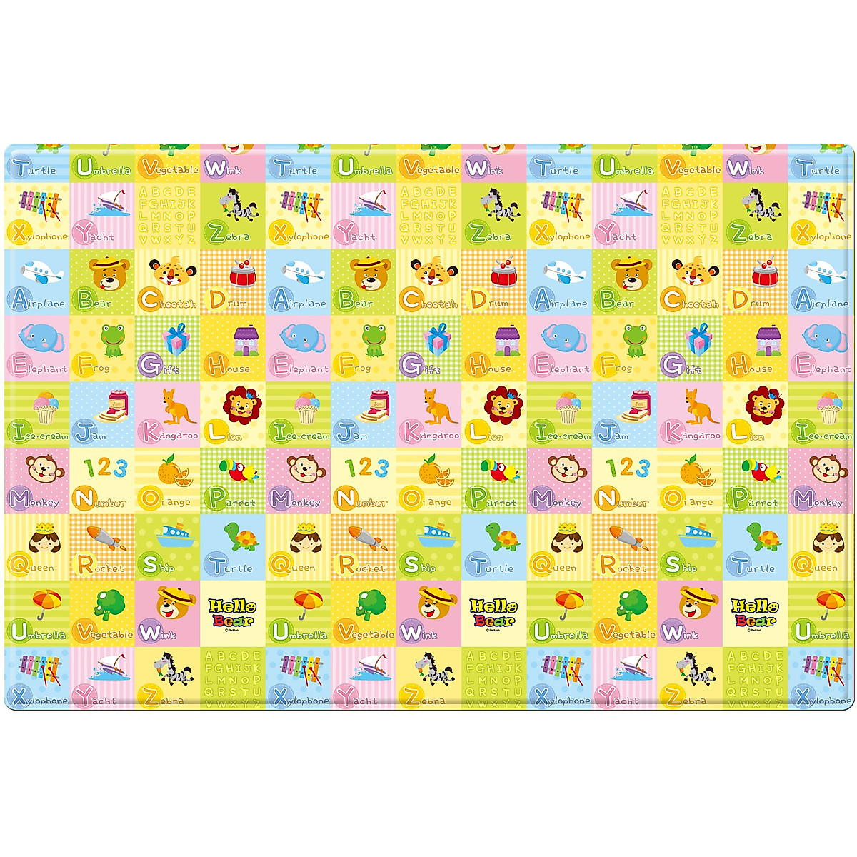 Parklon Baby Soft Play Mat (Hello Bear Smiletown, Large)
