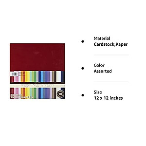 Recollections Essentials 12 inch x 12 inch 100 Sheets of Cardstock Paper