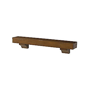 Pearl Mantels 412-60-50 Shenandoah Pine 60-Inch Fireplace Mantel Shelf, Rustic Medium