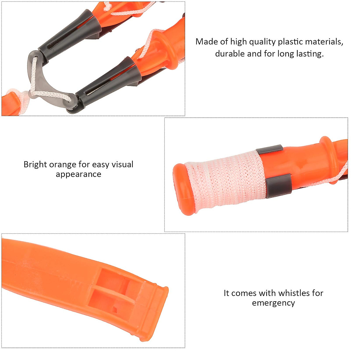 Wene Ice Safety Picks, Ice Hammer, Plastic with for Fishing Outdoor Angler Fishing Lover