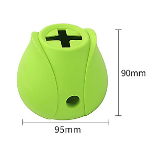 Dxmnoly Dog Treat Ball Food Dispensing Toys, Soft Rubber Chewers Treats Stuffable Dog Toys, Tumbler Leaking Ball Dog Toys for Teeth Cleaning and Food Leakage for Small Medium Large Dogs