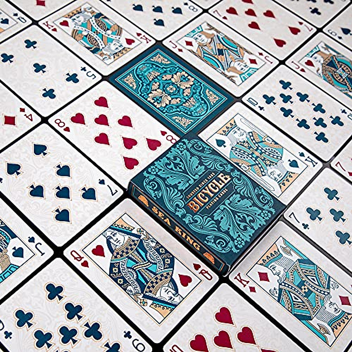 Bicycle Sea King Playing Cards, Standard Index, Poker Cards, Premium Playing Cards, Unique Playing Cards, 1 Deck