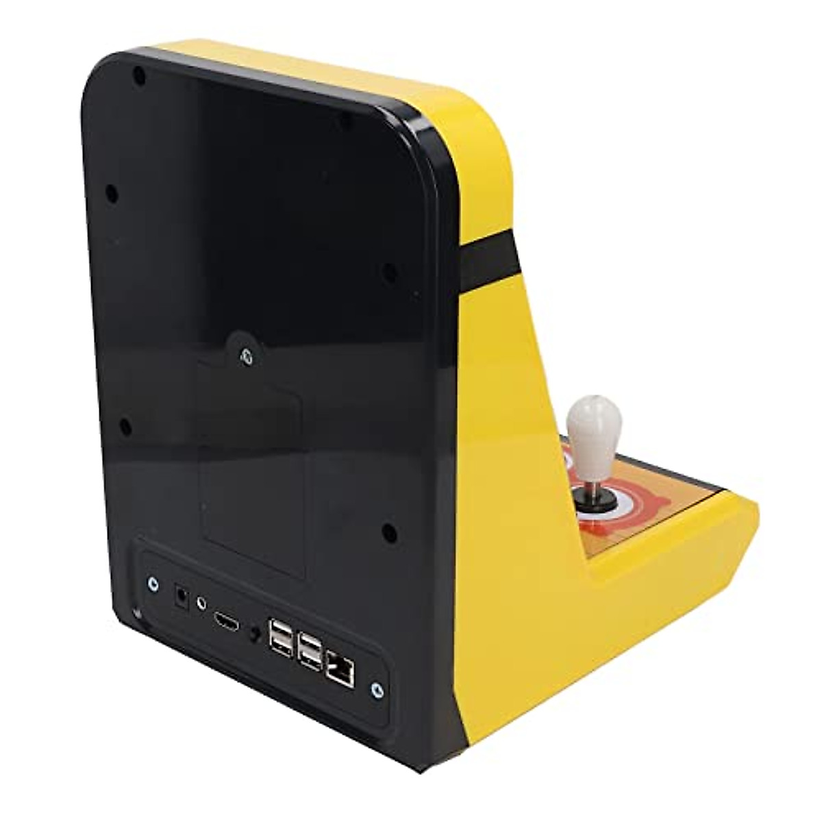 Mini Rocker Game Machine, Joystick Control Game Machine 7 Inch All in One US Plug 100‑240V Portable for Game Room (Yellow)