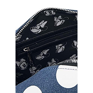 Loungefly Minnie Mouse Blue Denim Tote Handbag Purse Bag WDTB1755