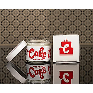 CandleBudz Cake King Louis Scented Candle - King Louis Terpene Profile - Rare Collectable All-Natural Long Burning Candles - 100% Soy Small Calming Aromatherapy 420 Candle Gift