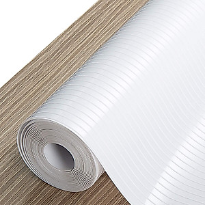 SinhRinh Drawer and Shelf Liner, 12IN x 10FT Non Slip Non Adhesive Cabinet Liner for Kitchen and Desk - White Ribbed