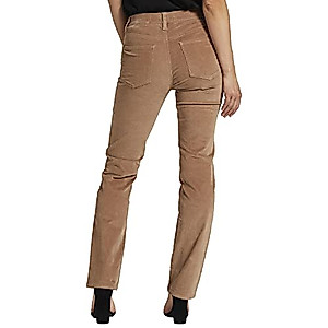 JAG Jeans Women's Ruby Mid Rise Straight Leg Pants, Beige, 14