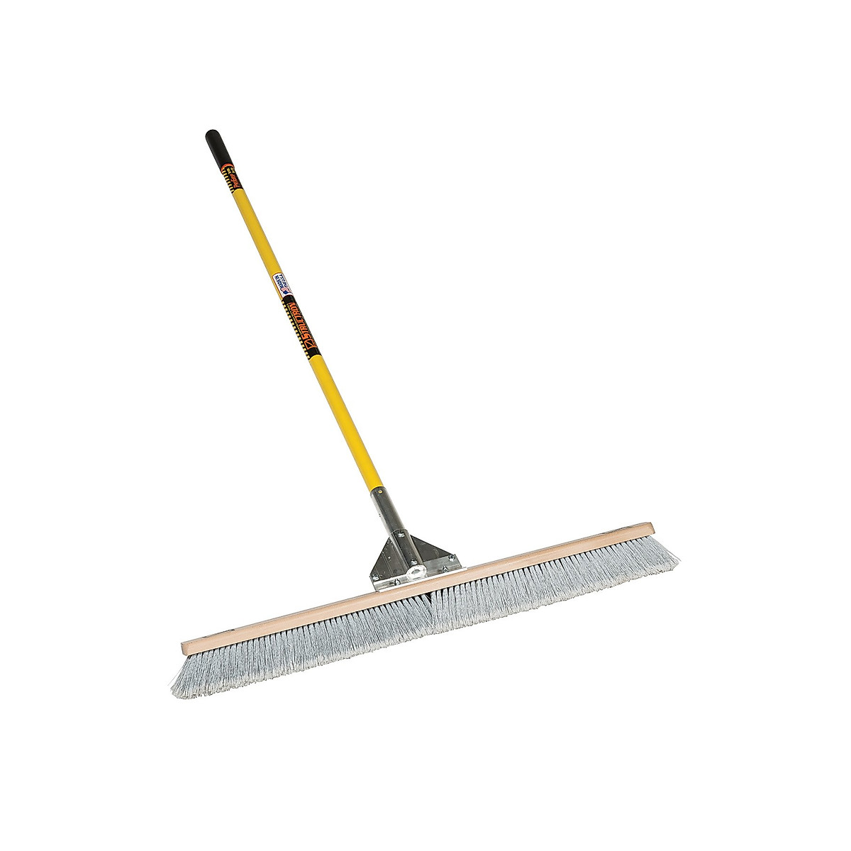 Structron 82706 S600 Power Series Heavy-Duty Duo Bristles Duo Broom, 36" Head, 60" Premium Fiberglass Handle with ProGrip