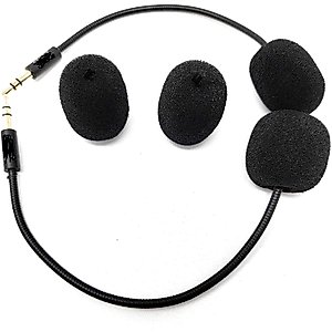 TNE 2-Pack Replacement Game Mics 3.5mm Microphone Boom for Turtle Beach Ear Force XO Four Recon 50 50x 60p Xbox One PS4 Nintendo Computer PC Gaming Headsets
